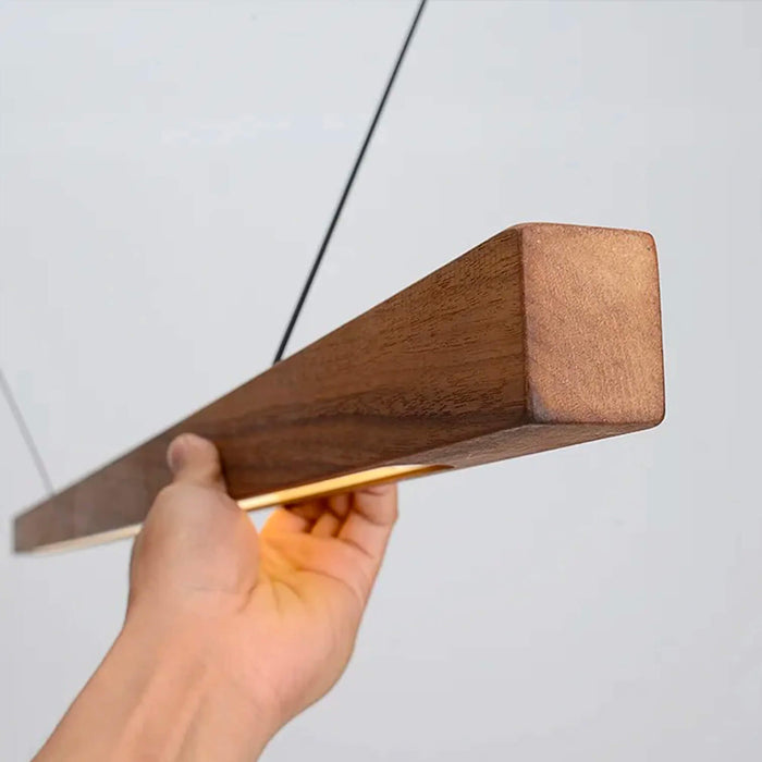 Wood Light Bar - Walnut - Ceiling Light Fixtures - Haus of Interiors